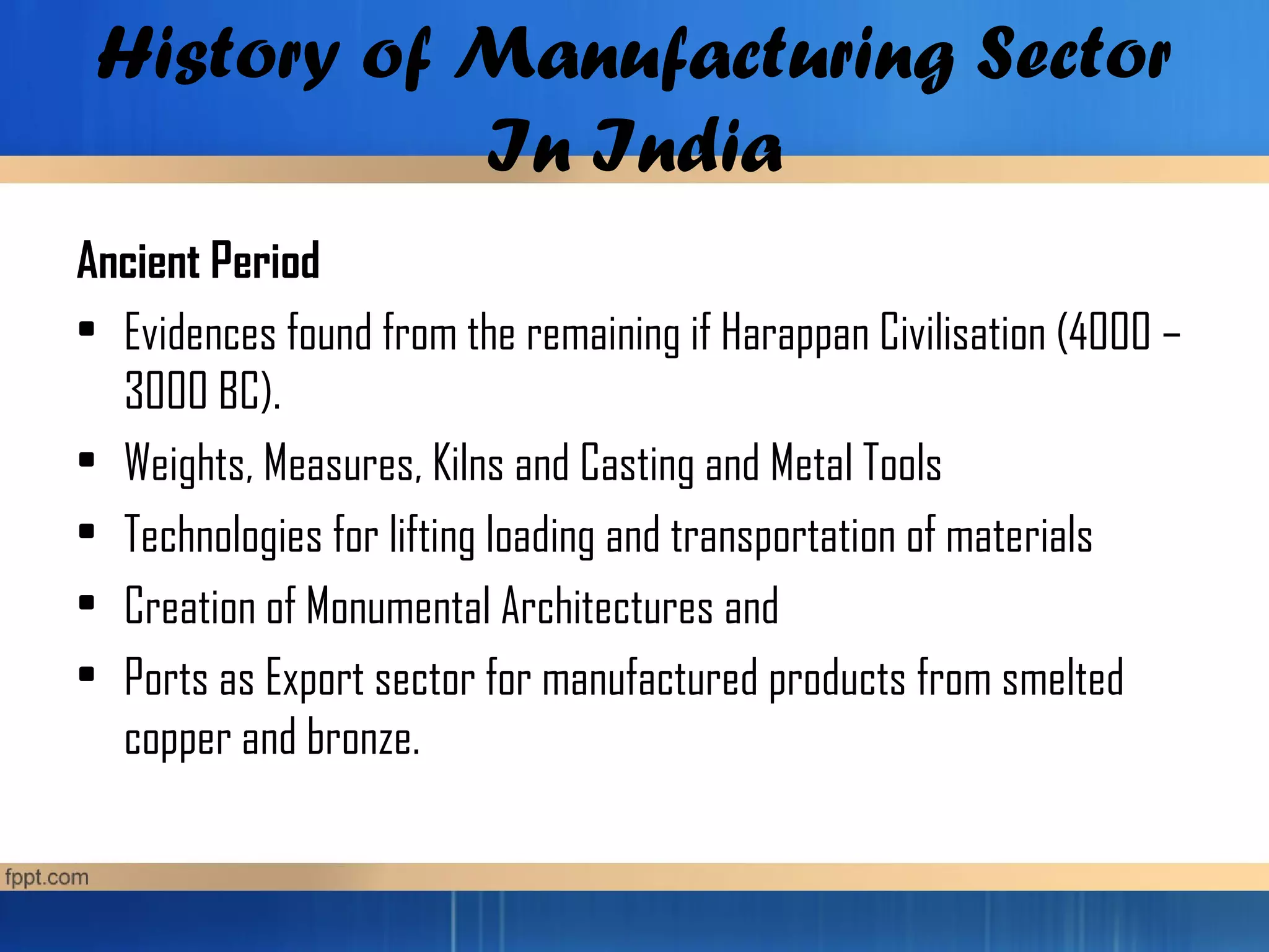Manufacturing sector of india | PPT | Manufacturing Industry | Industries