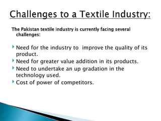 Manufacturing sector of pakistan | PPTX