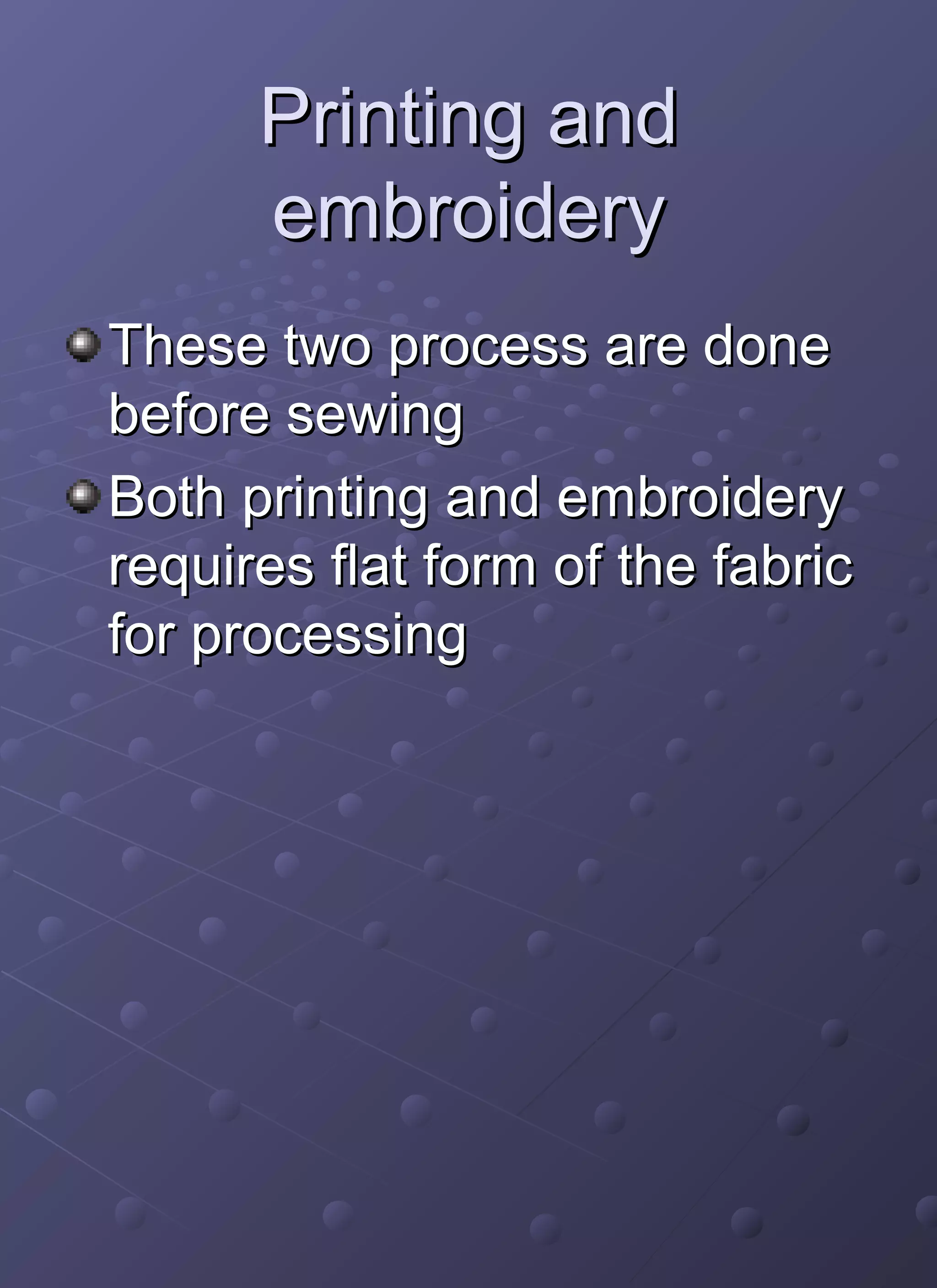 Manufacturing sequence of garments | PPT