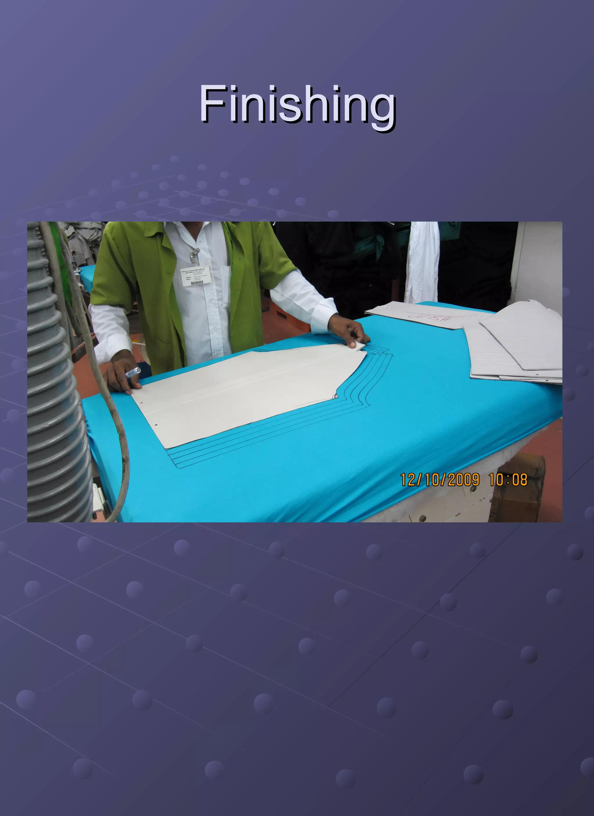 Manufacturing sequence of garments | PPT