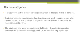 Manufacturing strategy | PPTX