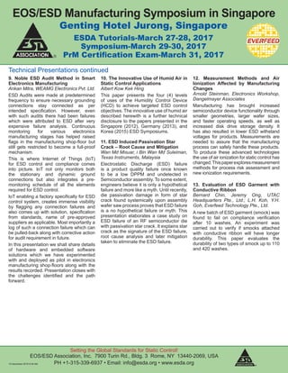 EOS/ESD Association, Inc. Manufacturing Symposium in Singapore | PDF