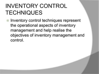 Inventory Control | PPT