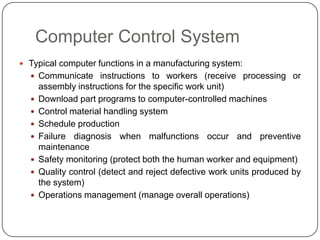 Manufacturing systems | PPT