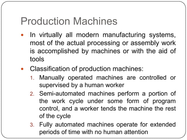 Manufacturing systems | PPT