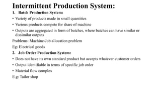 Manufacturing systems | PPTX