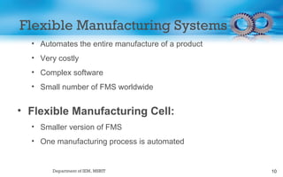 Manufacturing systems design | PPT