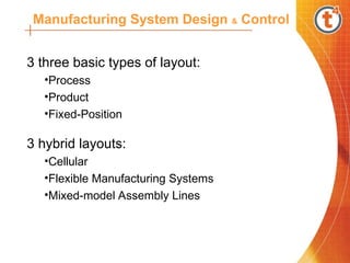 Manufacturing Systems Design and Control - Arun Antony.ppt
