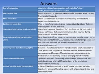 Manufacturing systems powerpoint | PPT