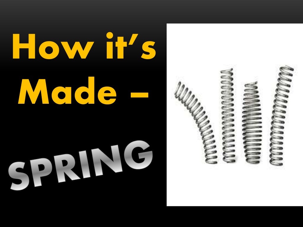 Manufacturing system (spring how it's made)