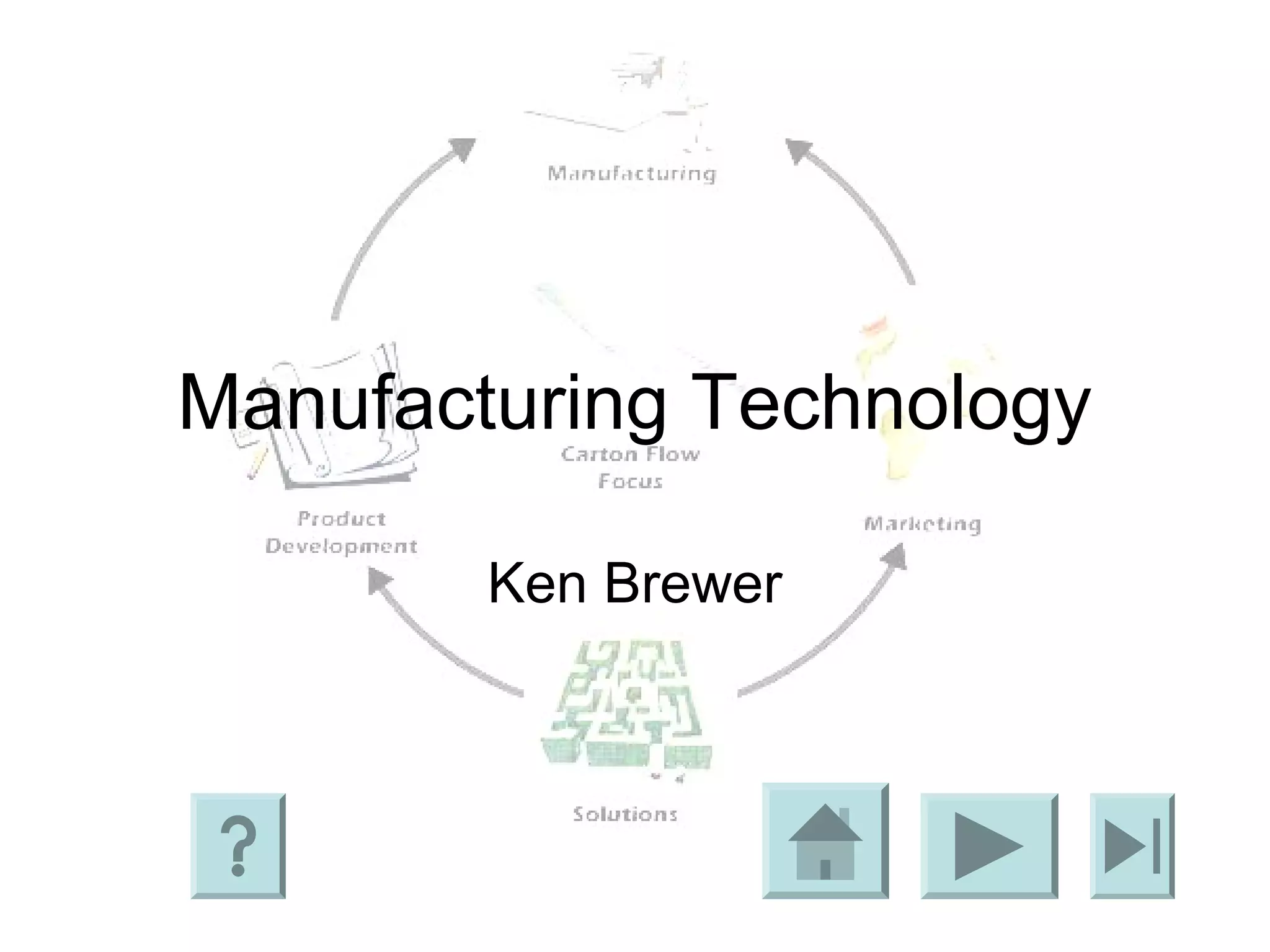 Manufacturing technology | PPT