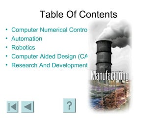 Manufacturing technology | PPT