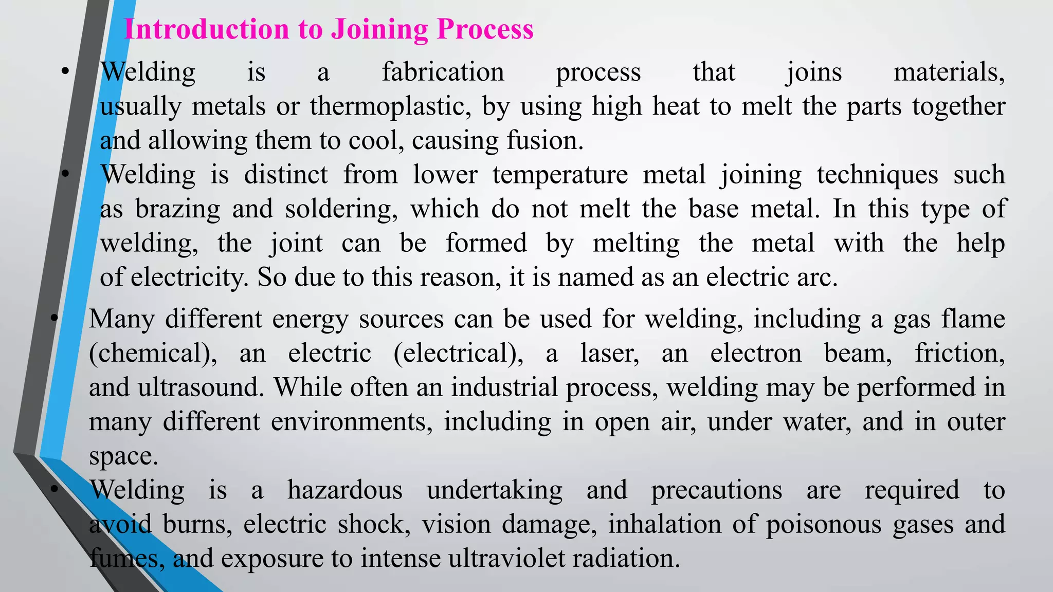 Manufacturing technology I ME 8351 joining process | PPTX