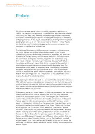 Manufacturing The Future - McKinsey | PDF