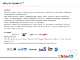 Optimizing Manufacturing Processes: NexInfo Webinar Slide Deck | PPT