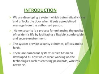 iot based home security using image processing algorithms | PPTX