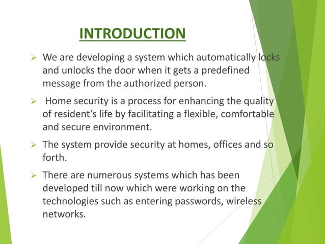 Iot Based Home Security Using Image Processing Algorithms Ppt