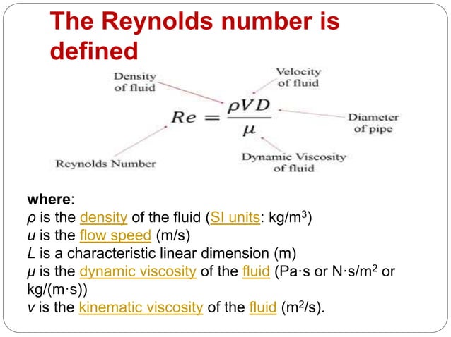 REYNOLDS NUMBER | PPTX | Physics | Science