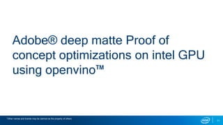 Tuning For Deep Learning Inference with Intel® Processor Graphics | SIGGRAPH 2018 Tech Session | PPT