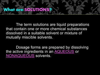 Manu lec report Non aqueous solutions | PPT