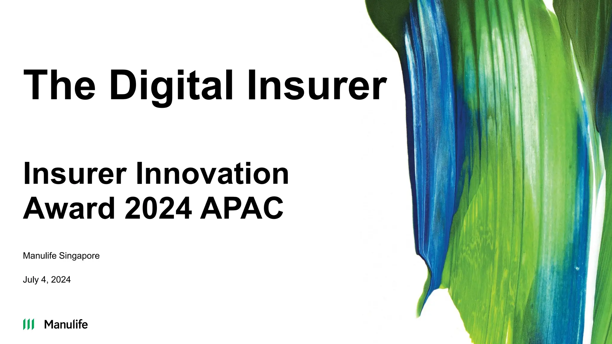 Manulife - Insurer Transformation Award 2024 | PDF