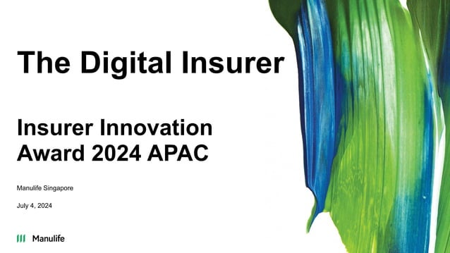 Manulife - Insurer Transformation Award 2024 | PDF