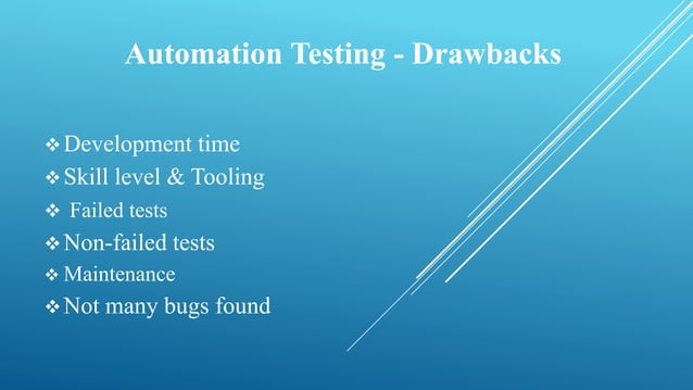 Manual Vs Automation Testing Pptx Computer Software And