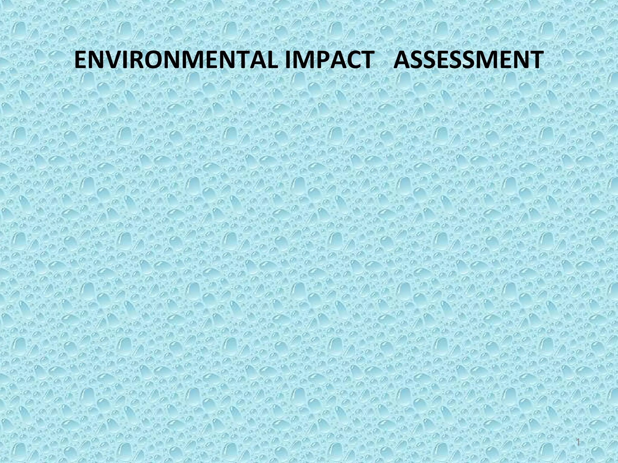environmental impact assessment | PPT