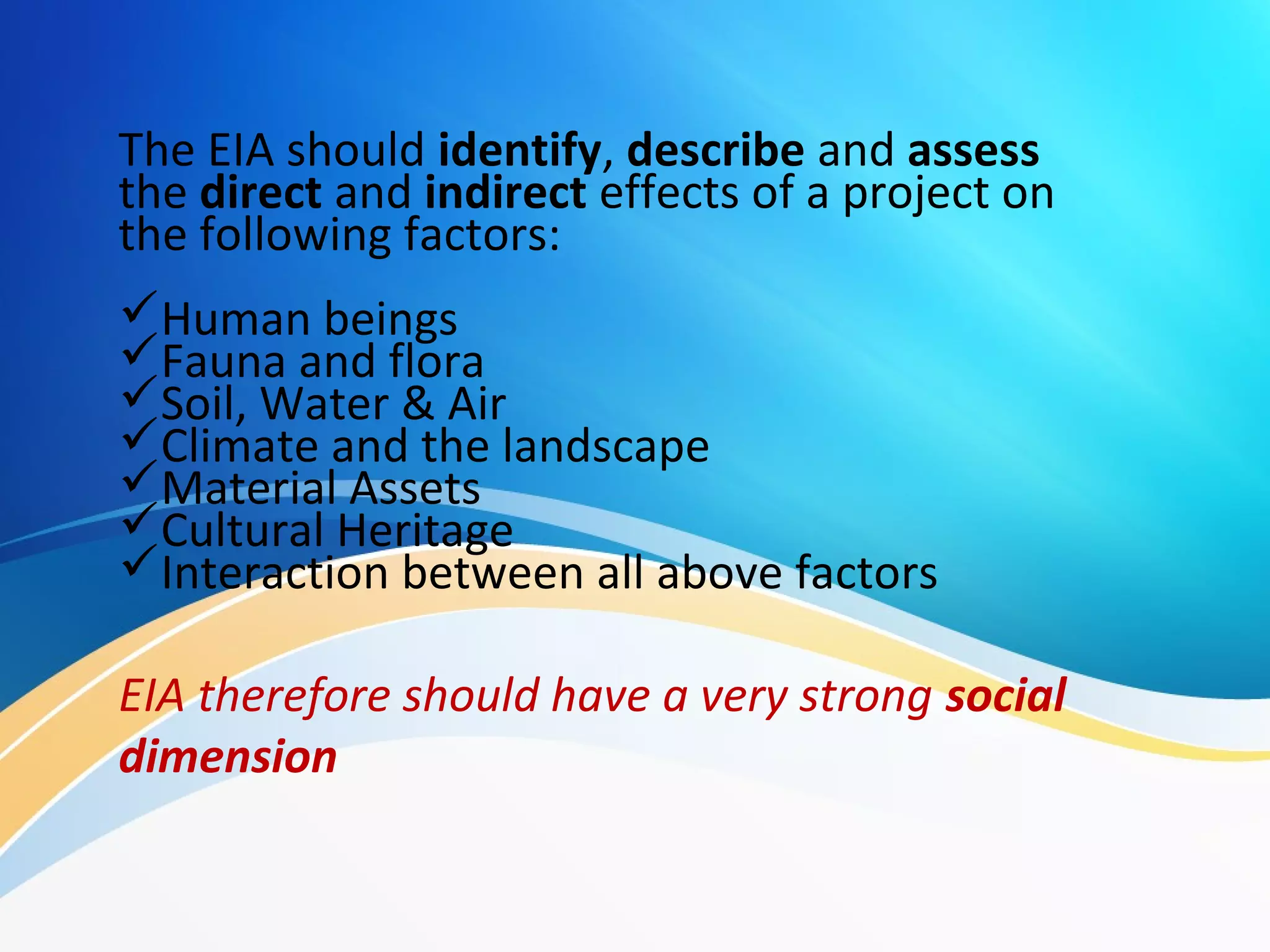 environmental impact assessment | PPT
