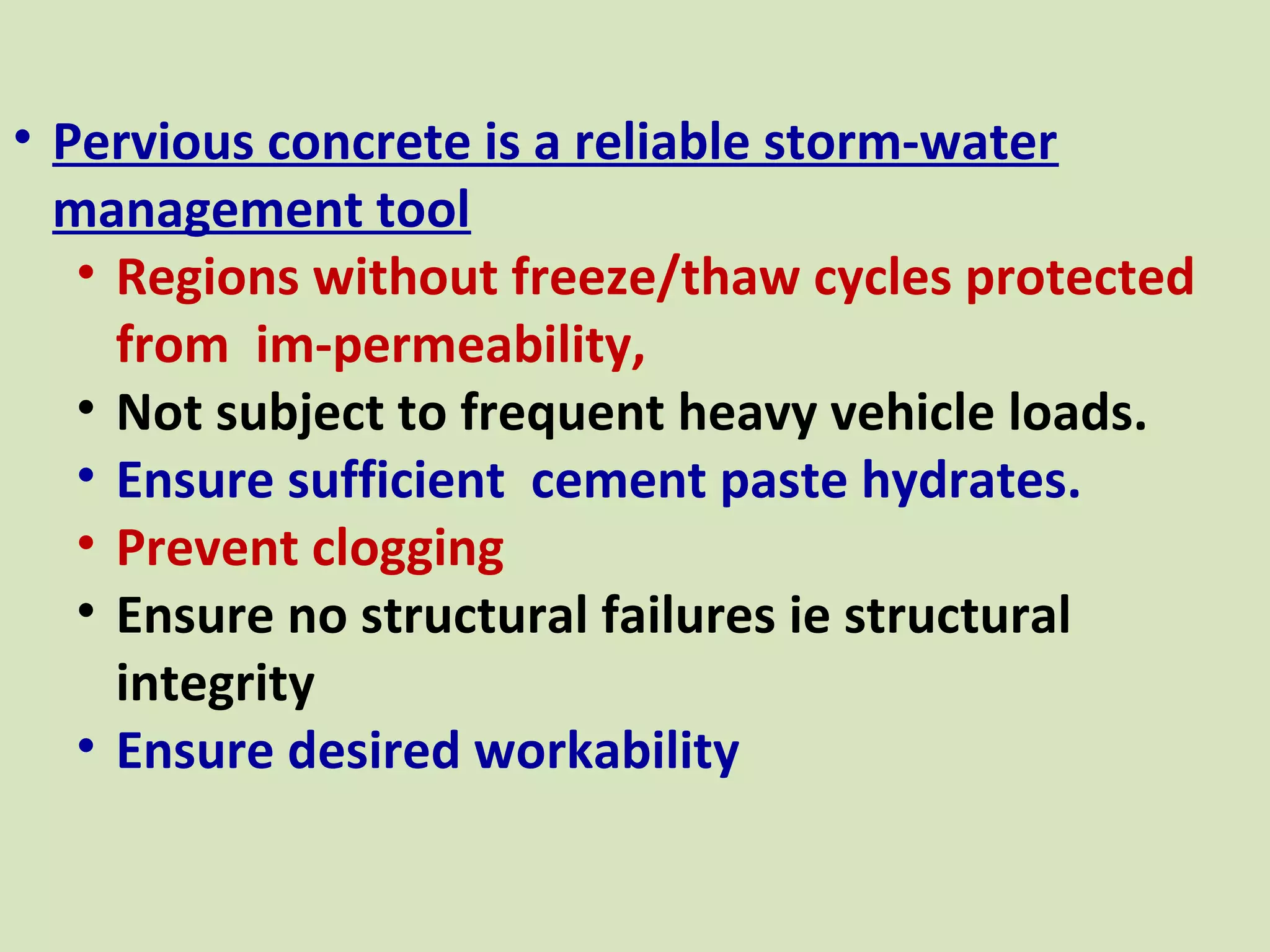 Pervious or Porous Concrete | PPT
