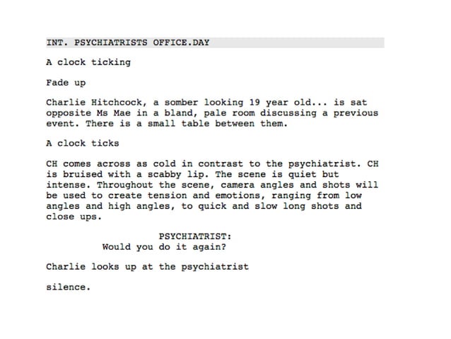 MAN UP First Draft Script Presentation | PPTX