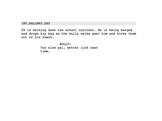 MAN UP First Draft Script Presentation | PPTX