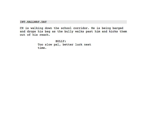 MAN UP First Draft Script Presentation | PPTX