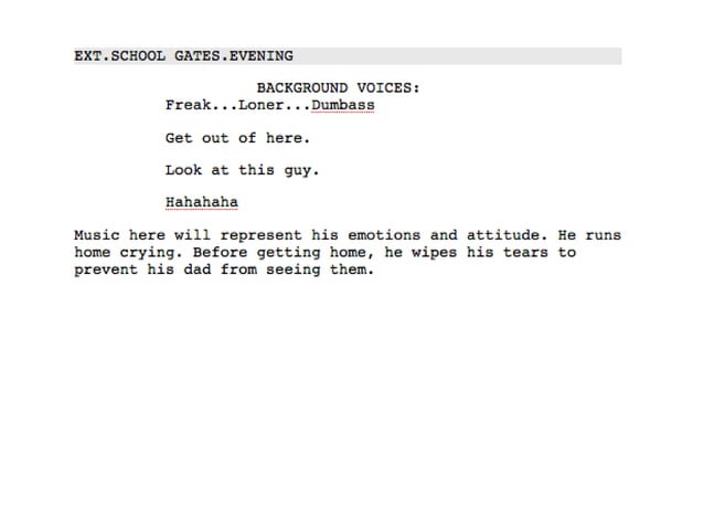 MAN UP First Draft Script Presentation | PPTX