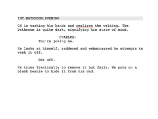 MAN UP First Draft Script Presentation | PPTX