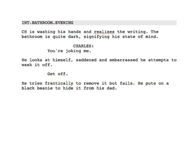 MAN UP First Draft Script Presentation | PPTX