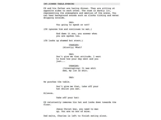 MAN UP First Draft Script Presentation | PPTX