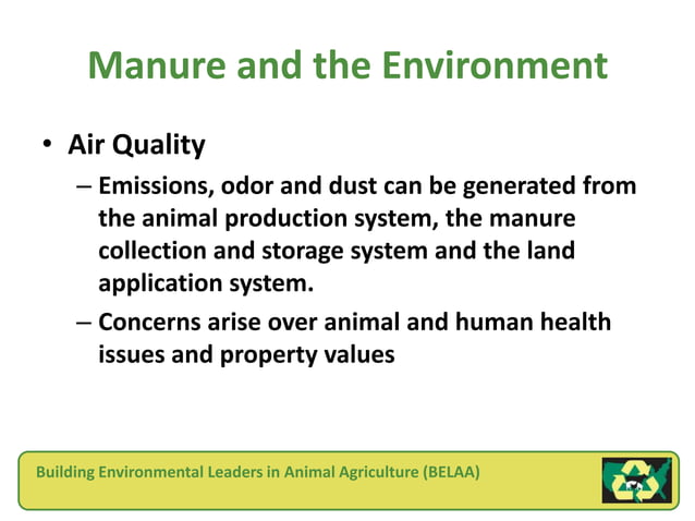Manure 101 | PPTX