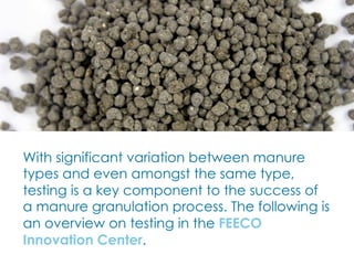 Manure Granulation Testing | PPT