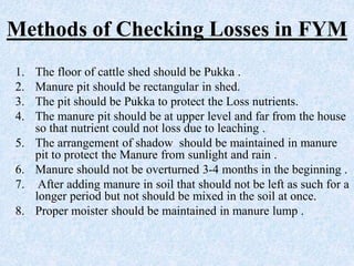 Manures fertilizers and agro chemicals | PPTX
