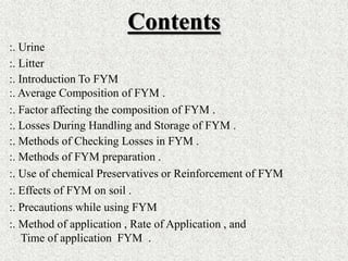 Manures fertilizers and agro chemicals | PPTX