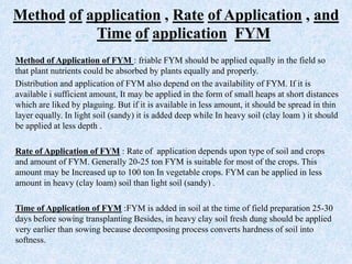 Manures fertilizers and agro chemicals | PPTX