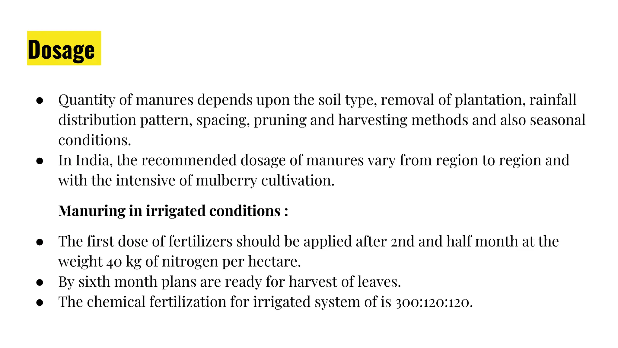 Types of Manures in mulberry cultivation .pptx