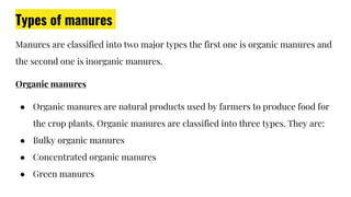Types of Manures in mulberry cultivation .pptx