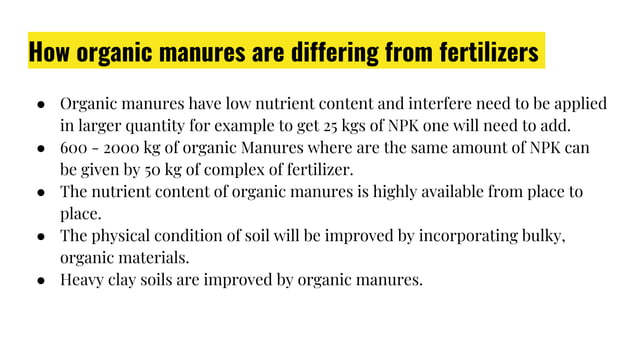 Types of Manures in mulberry cultivation .pptx | Agriculture | Industries