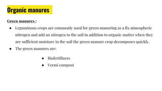 Types of Manures in mulberry cultivation .pptx