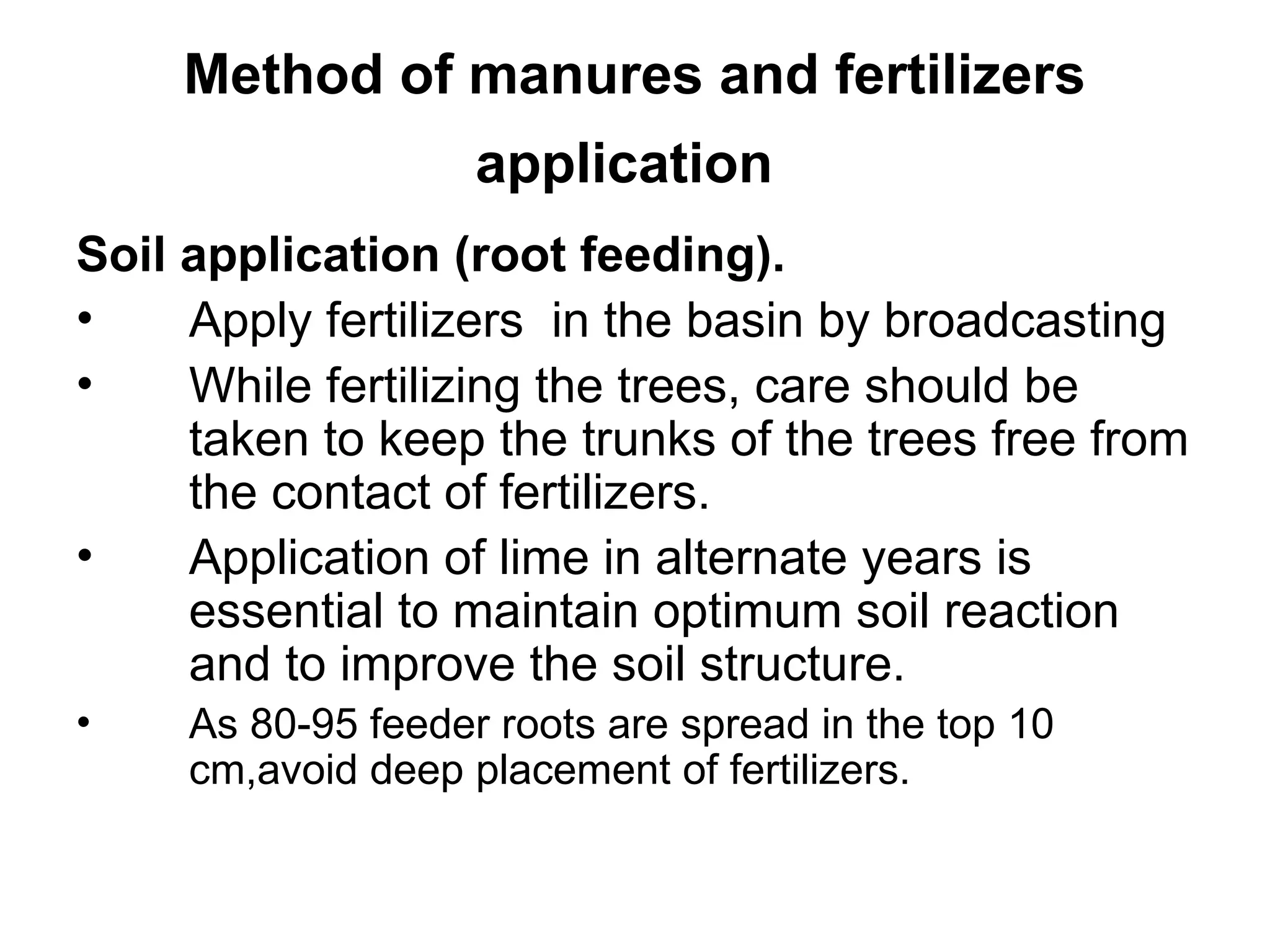 Manuring and fertilization of citrus.ppt