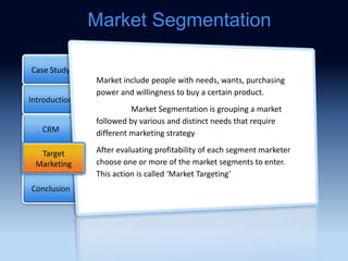 Manu's case study on Target Marketing | PPTX
