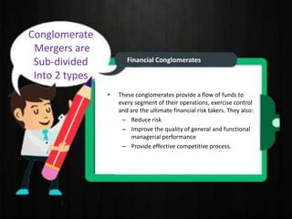Manu's Conglomerate Mergers | PPTX