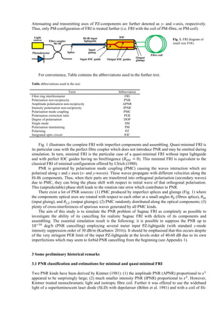 Polarisation non-reciprocity cancelling in Sagnac fibre ring ...